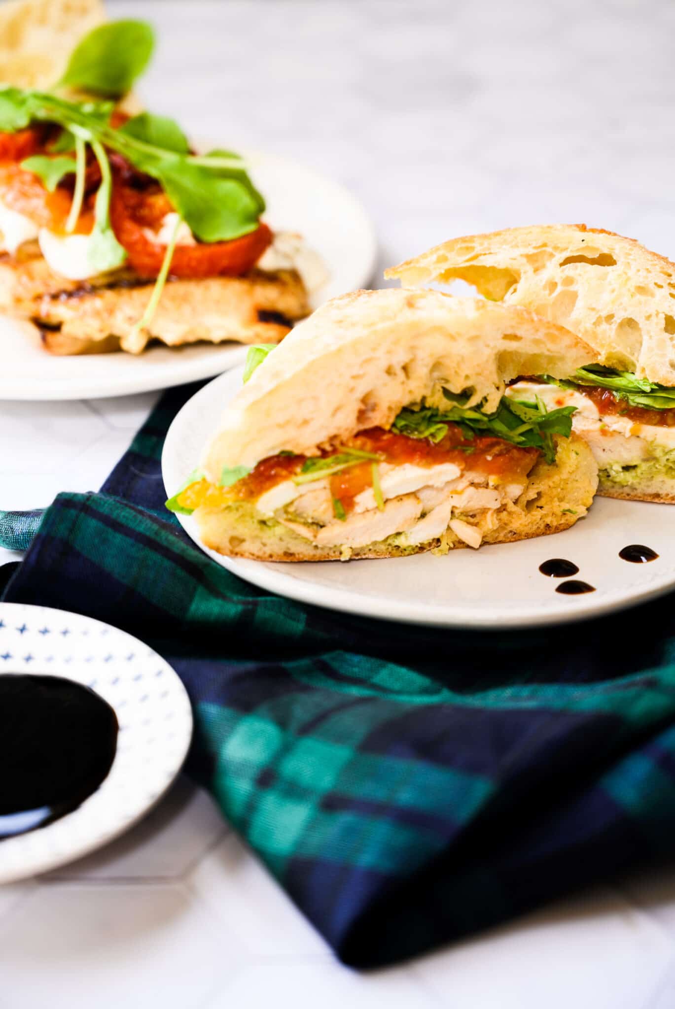 Juicy and Flavorful Grilled Chicken Caprese Sandwich | Josie + Nina