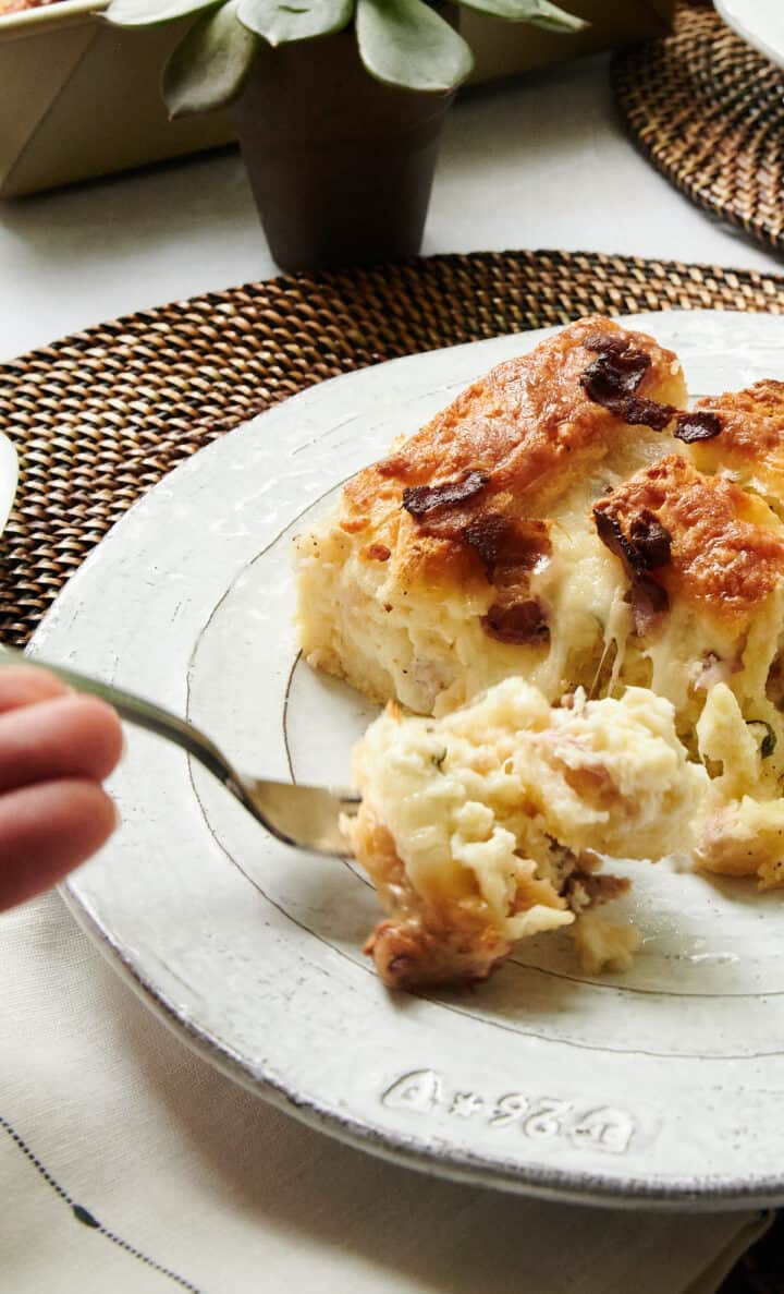 Overnight Italian Breakfast Egg Bake (Strata) | Josie + Nina