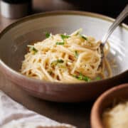 5 Minute Garlic Butter Sauce for Pasta | Josie + Nina