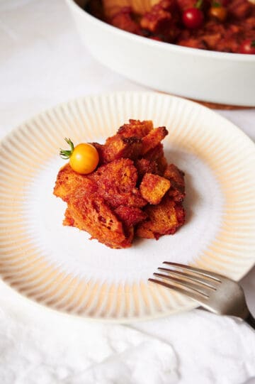 Easy Tomato Pudding Recipe | Josie + Nina