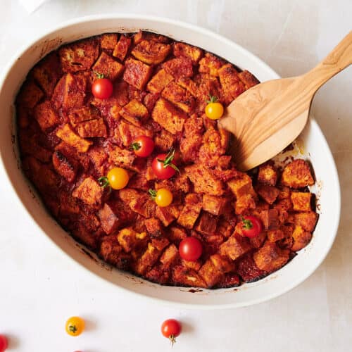 Easy Tomato Pudding Recipe | Josie + Nina