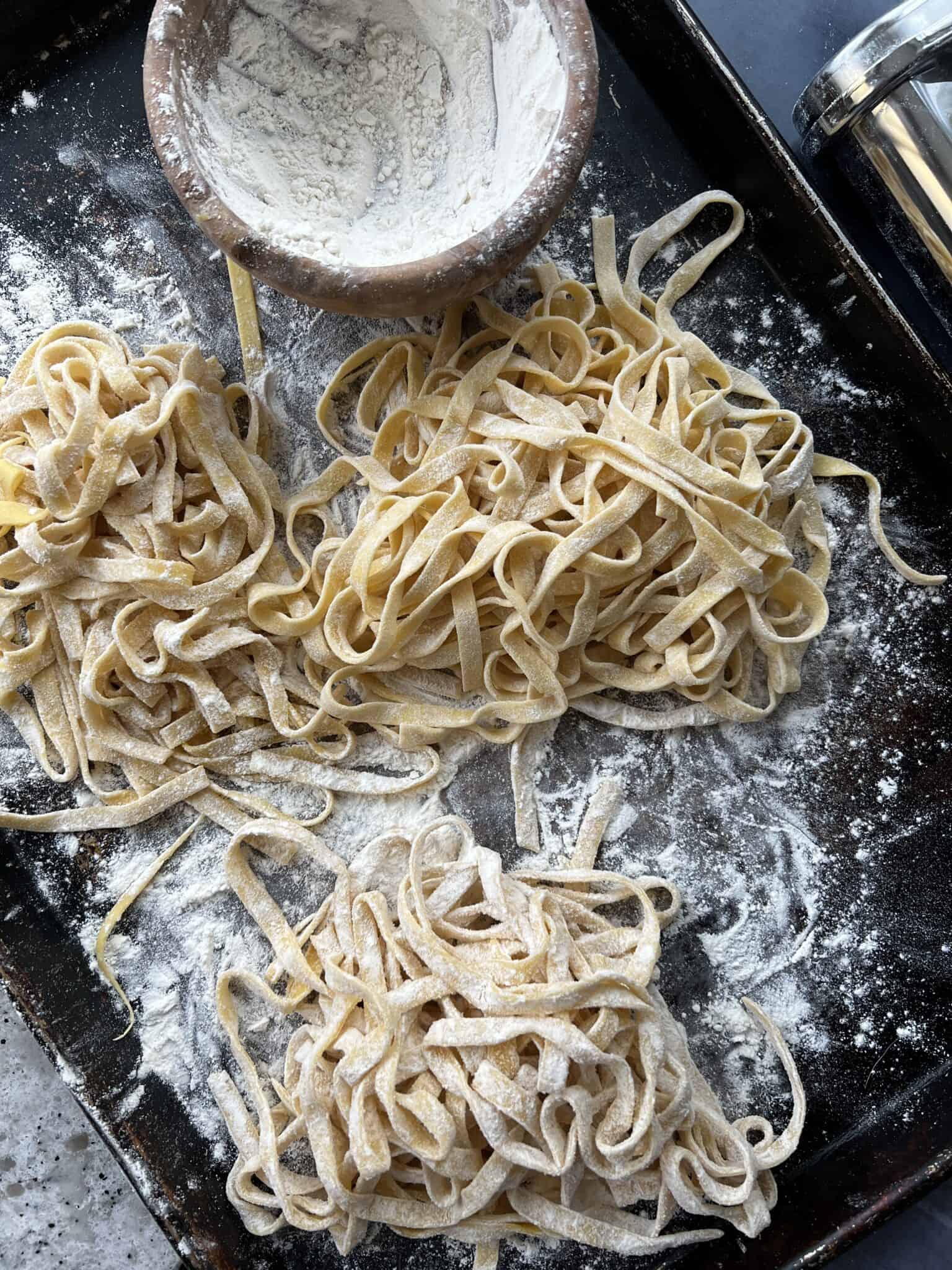 Al Dente Homemade Pasta Recipe (by hand and with pasta attachment ...