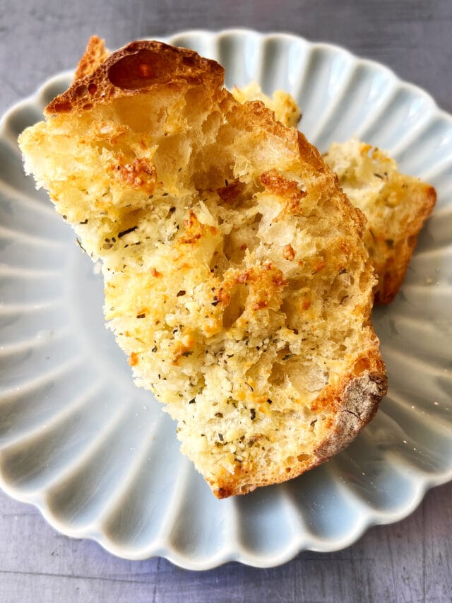 15 Minute Ciabatta Garlic Bread Recipe | Josie + Nina
