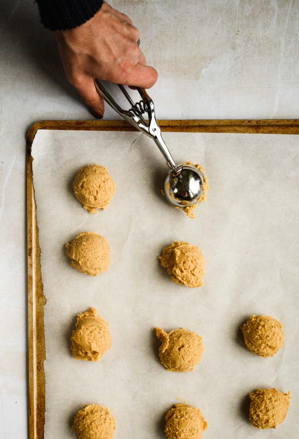 No Chill Chewy Old Fashioned Peanut Butter Cookies | Josie + Nina