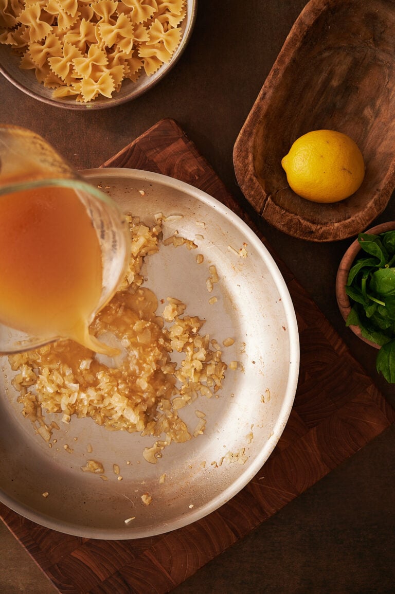 One Pan Chicken Bow Tie Pasta | Josie + Nina