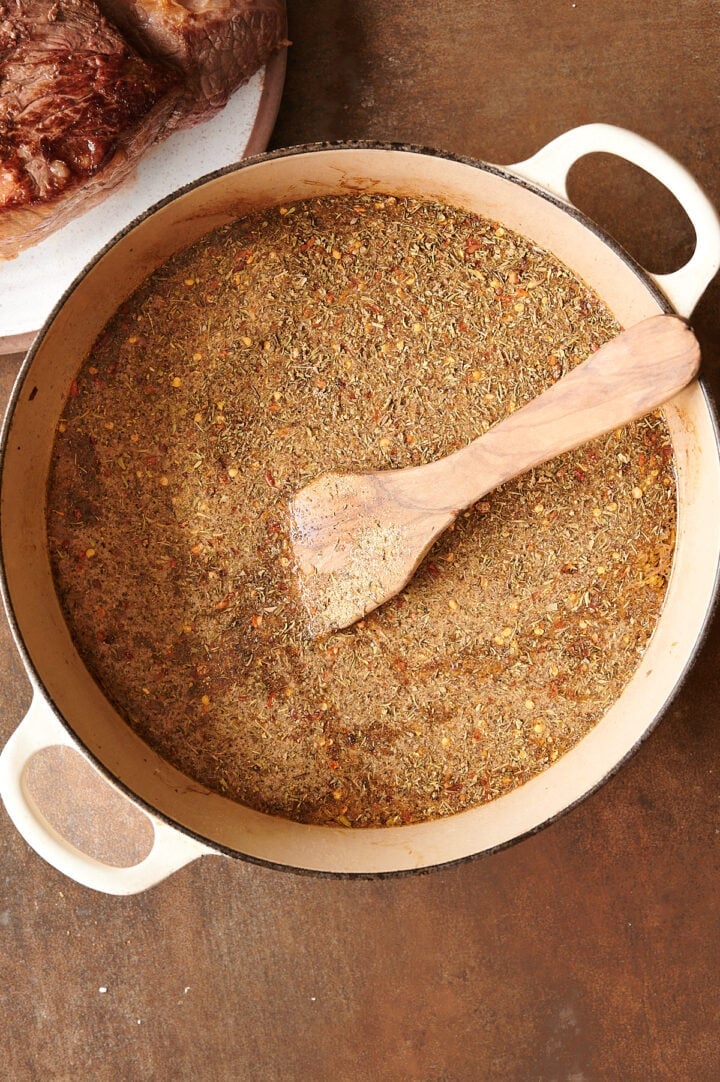 Dutch Oven Chicago Italian Beef Recipe | Josie + Nina