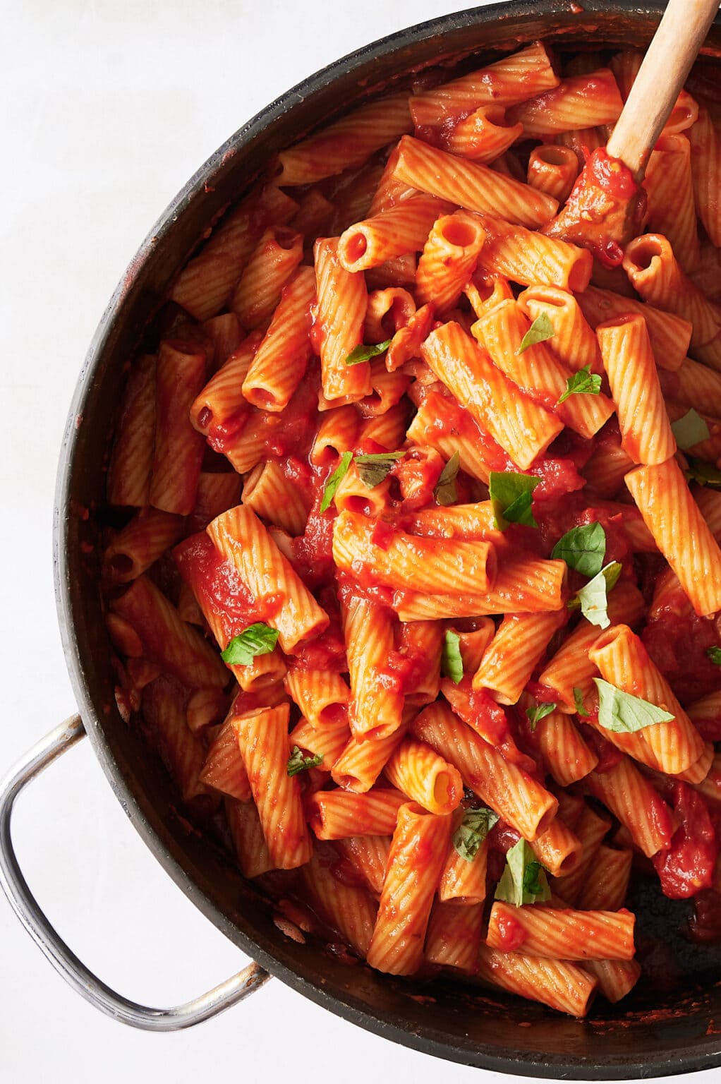 Spicy Calabrian Chile Pasta Sauce with Rigatoni | Josie + Nina