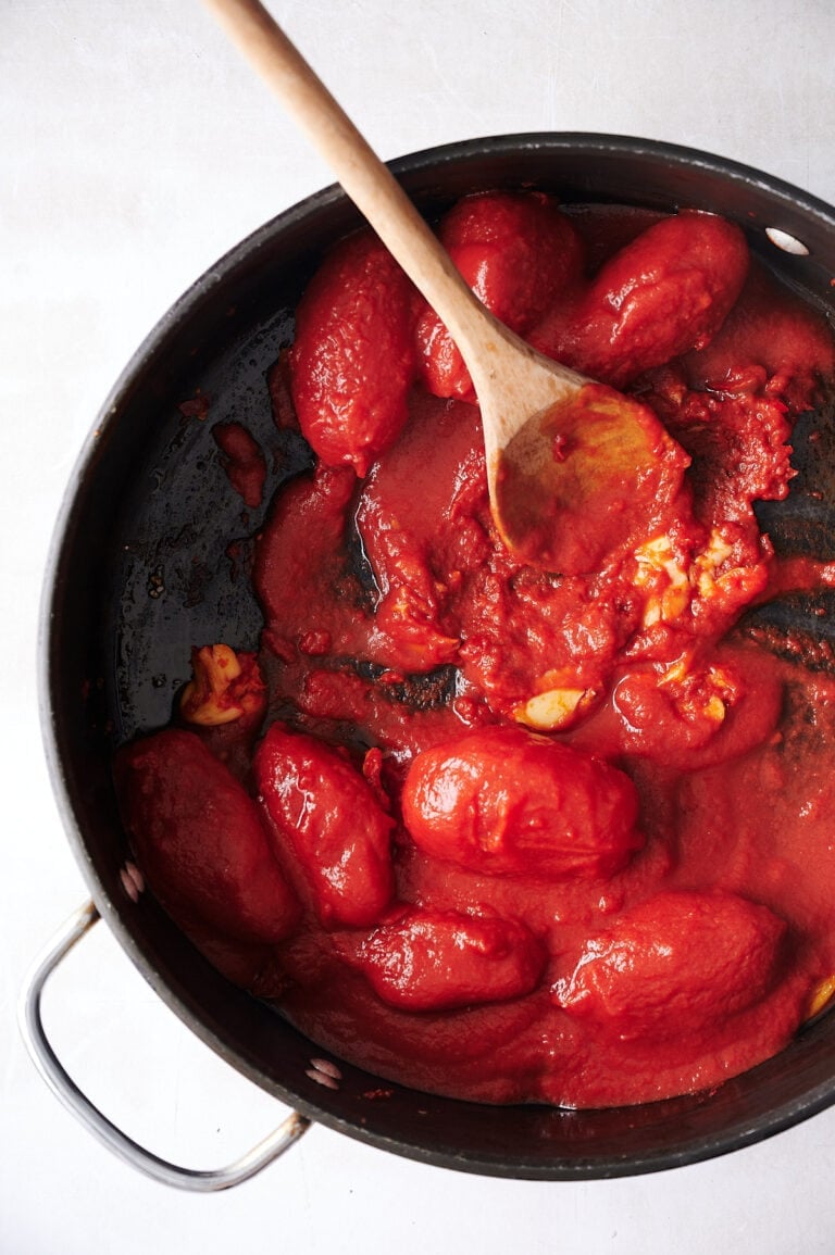 Spicy Calabrian Chile Pasta Sauce with Rigatoni | Josie + Nina