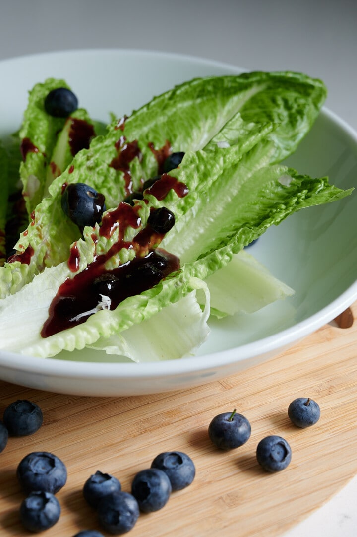3 Ingredient Balsamic Blueberry Dressing | Josie + Nina