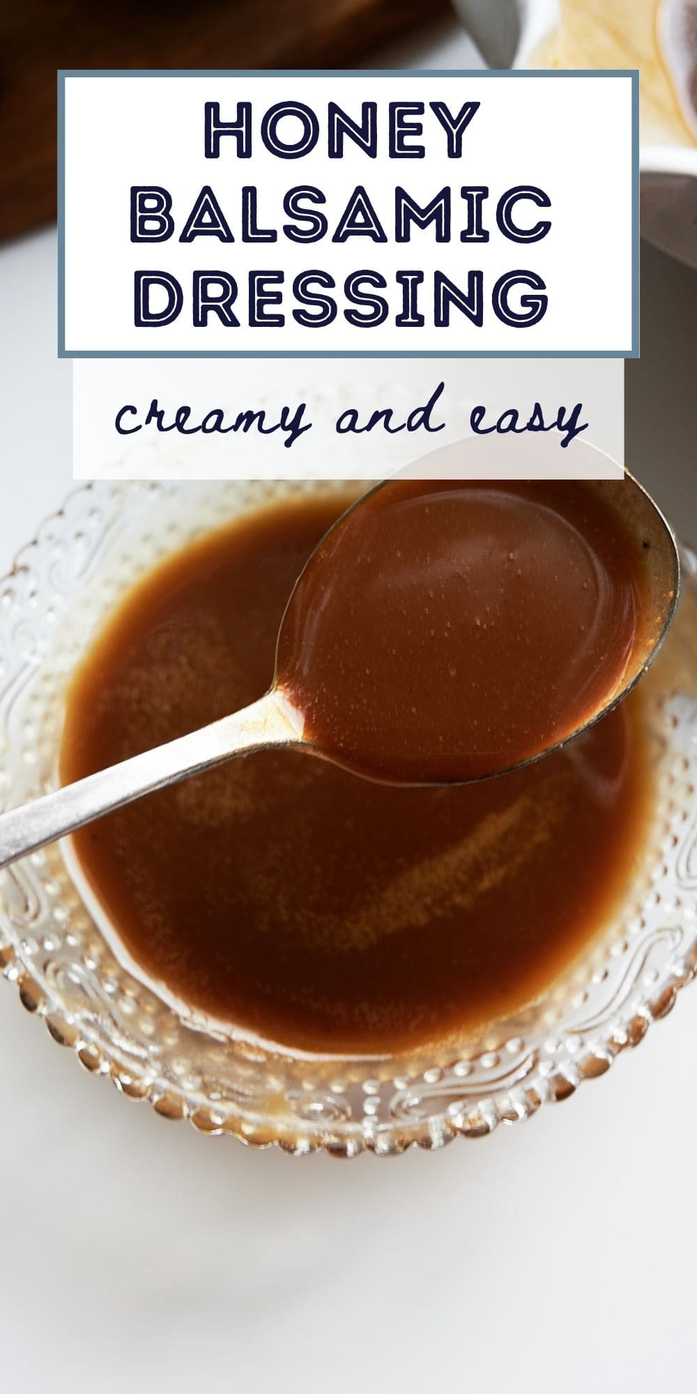 Creamy Honey Balsamic Mustard Dressing | Josie + Nina