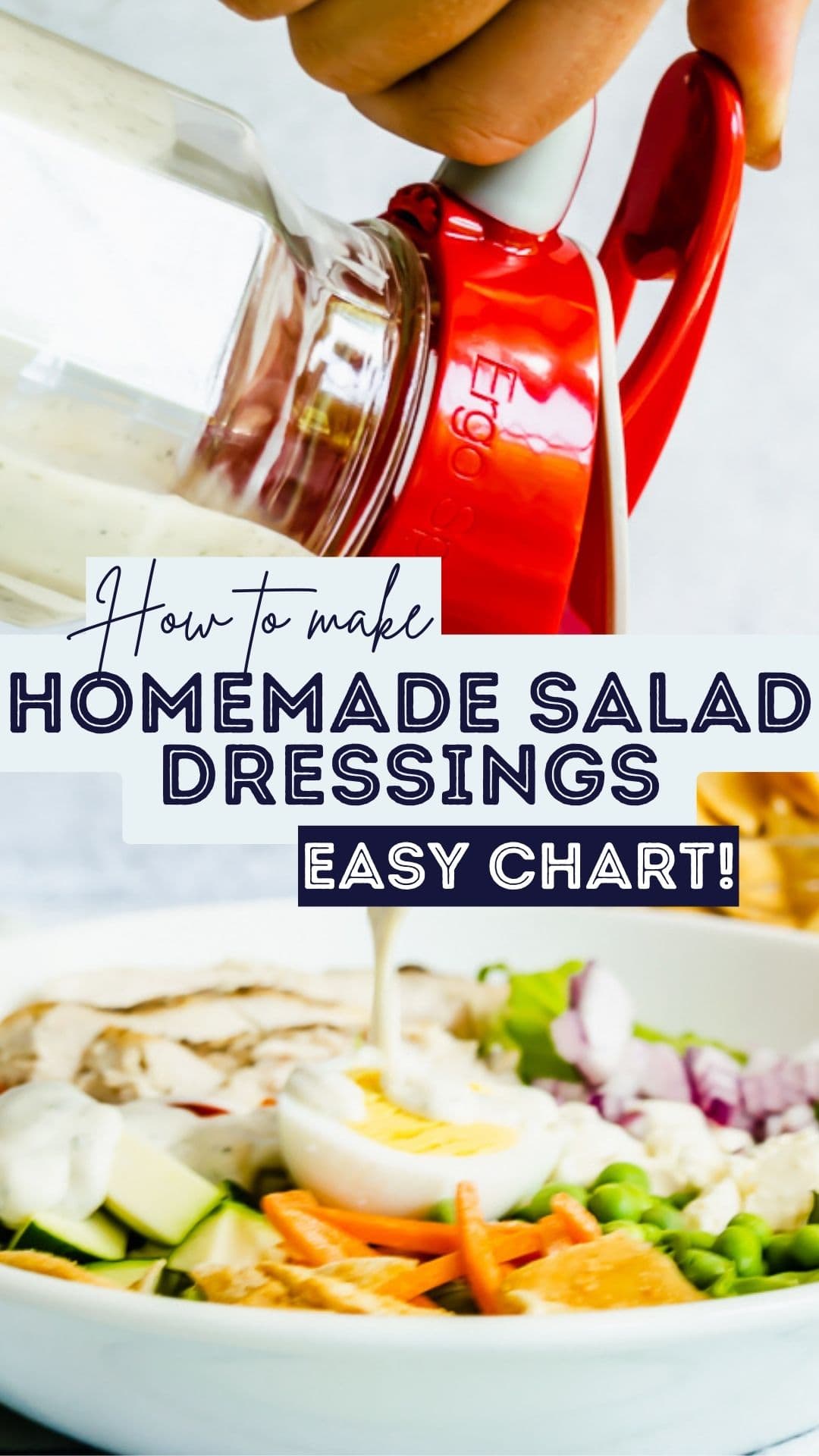 How to make homemade salad dressing (with mix and match chart!) | Josie ...