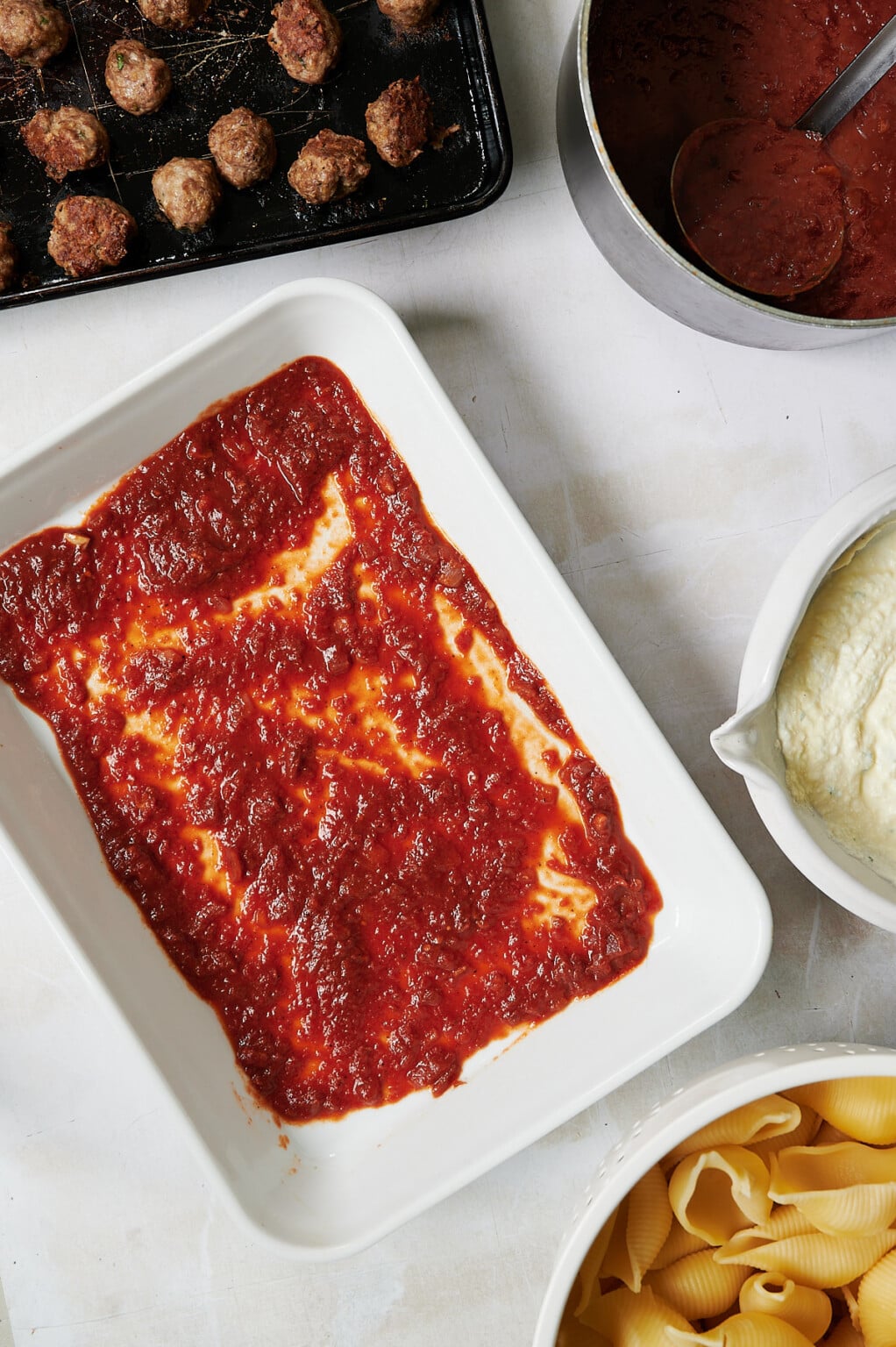 Mini Meatball and Ricotta Stuffed Shells | Josie + Nina