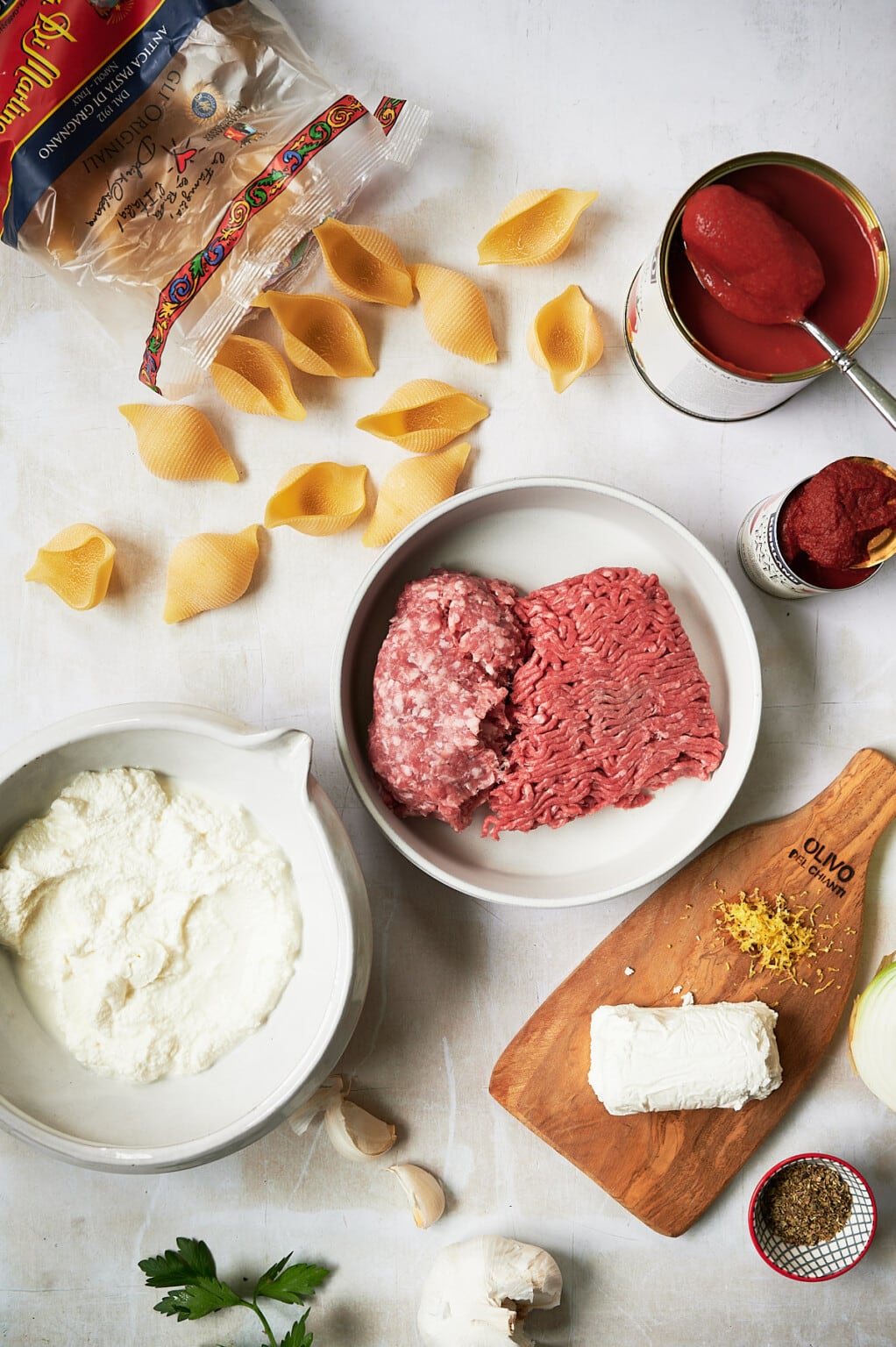 Mini Meatball and Ricotta Stuffed Shells | Josie + Nina