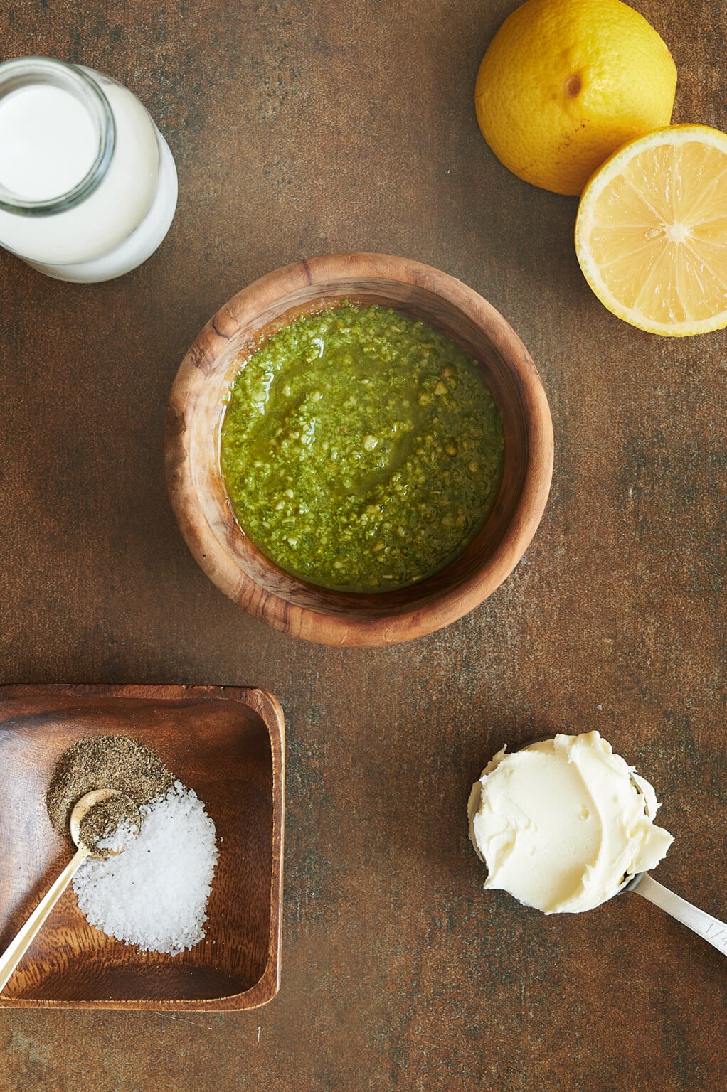 Creamy Pesto Dressing with Mascarpone | Josie + Nina