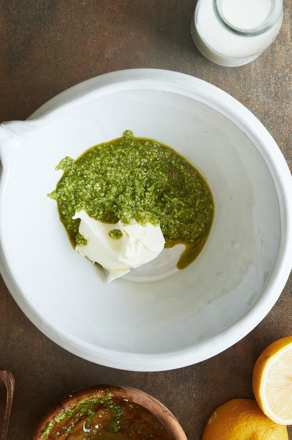 Creamy Pesto Dressing with Mascarpone | Josie + Nina
