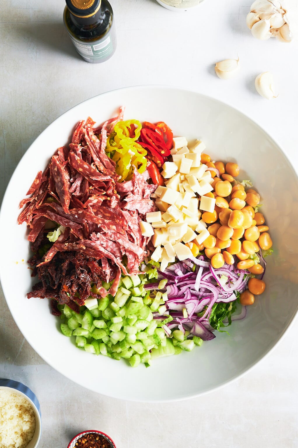 Chopped Antipasto Salad with Homemade Italian Dressing | Josie + Nina