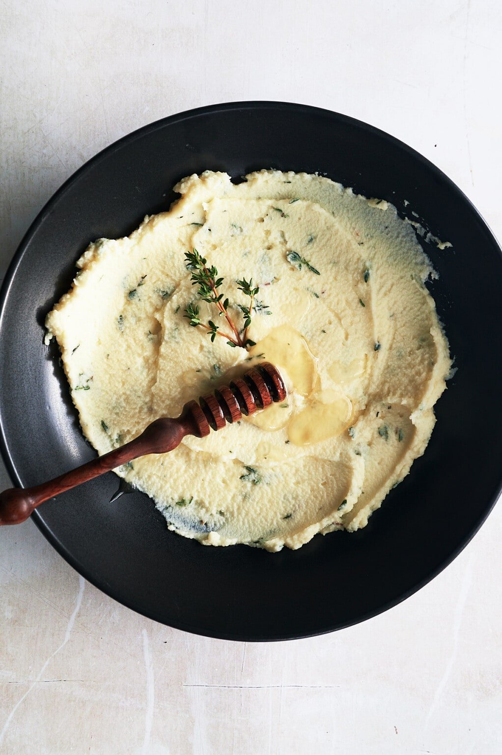 Whipped Mascarpone Cheese Dip with Honey and Thyme | Josie + Nina