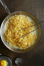 20 Minute Creamy Tagliatelle al Limone (with Lemon) | Josie + Nina