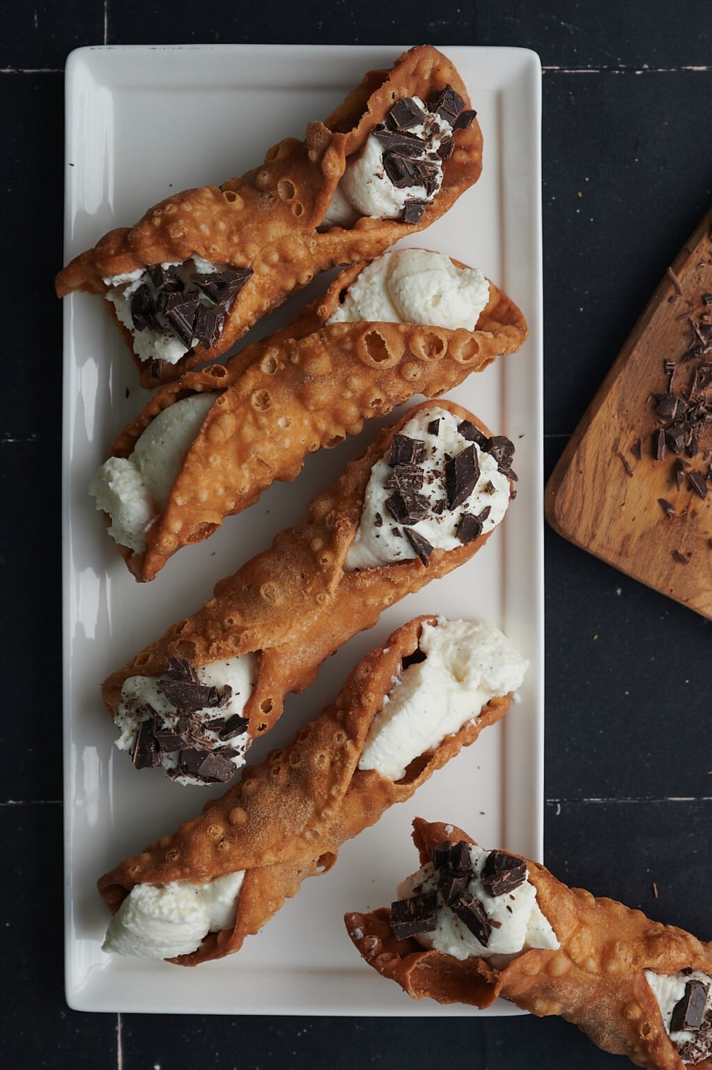 Extra Creamy Vanilla Bean Ricotta Cannoli Filling (or Dip) | Josie + Nina