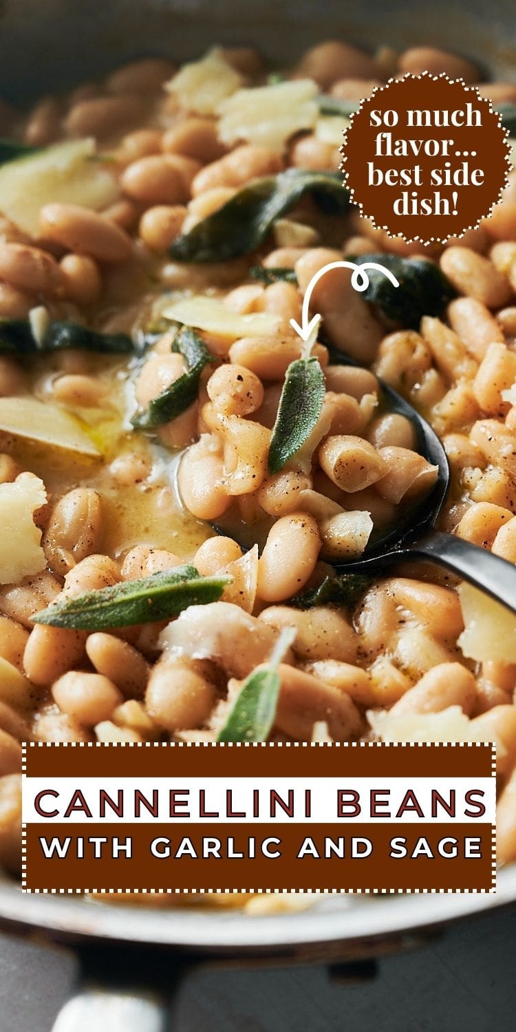 Ten Minute Italian Cannellini Beans with Sage and Garlic | Josie + Nina