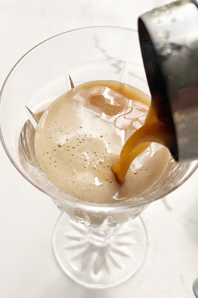 Super Foamy Italian Shakerato Iced Coffee | Josie + Nina