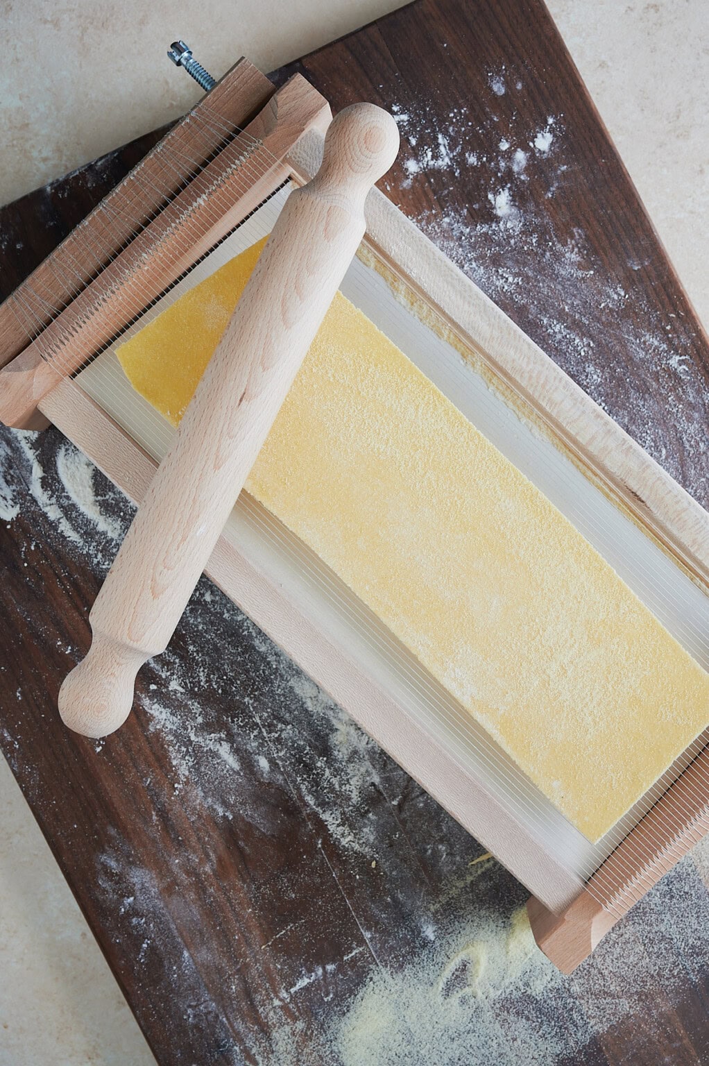 Hand-cut Spaghetti alla Chitarra Tutorial | Josie + Nina