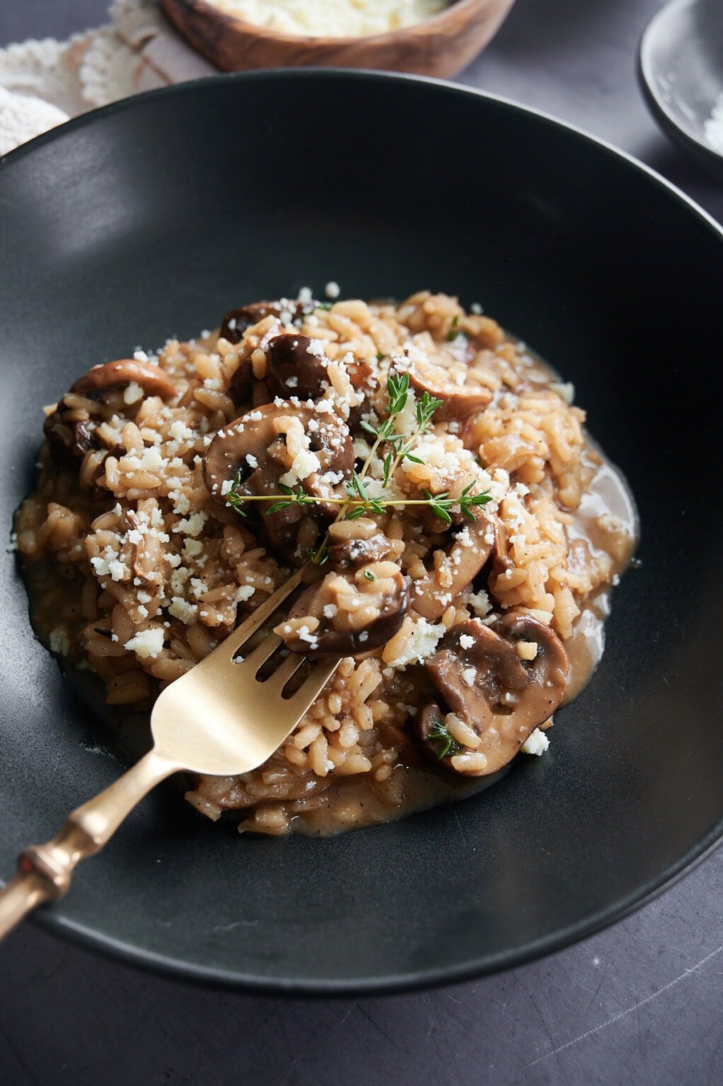 Creamy Portobello and Porcini Mushroom Risotto | Josie + Nina