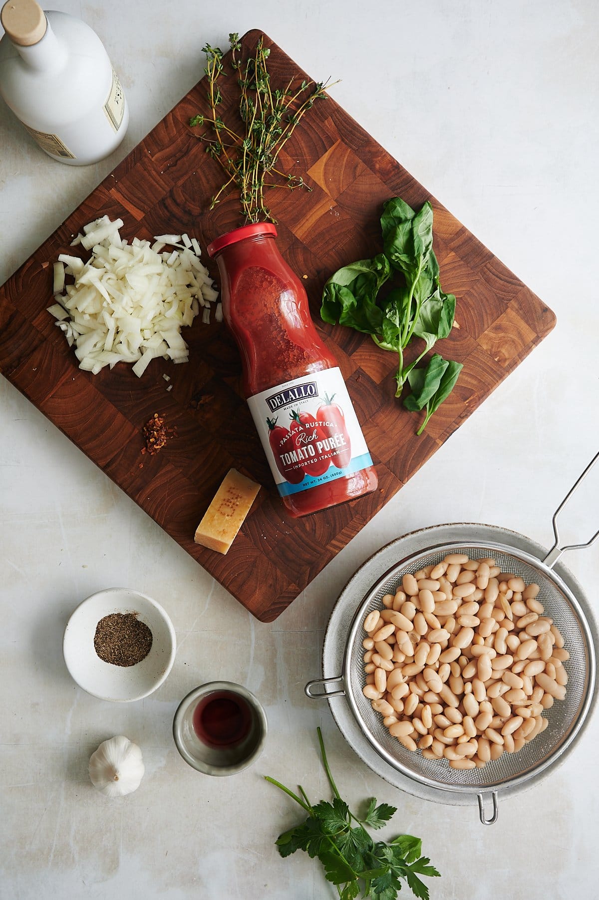 Creamy Cannellini White Beans in Tomato Sauce | Josie + Nina